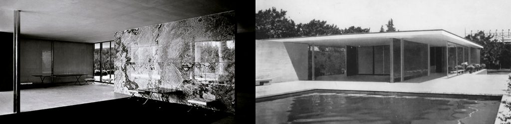 The Barcelona chair by Mies van der Rohe and Lilly Reich