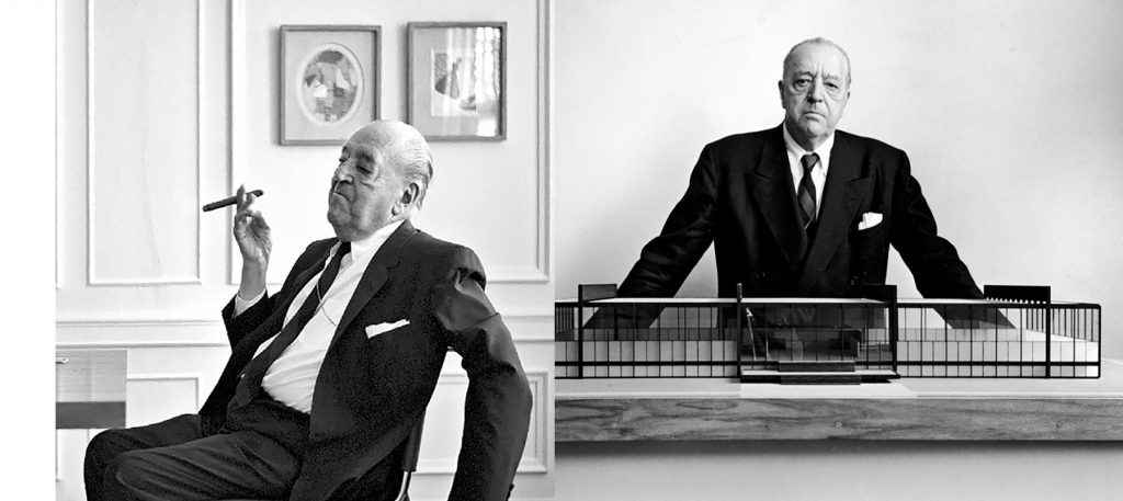 The Barcelona chair by Mies van der Rohe and Lilly Reich