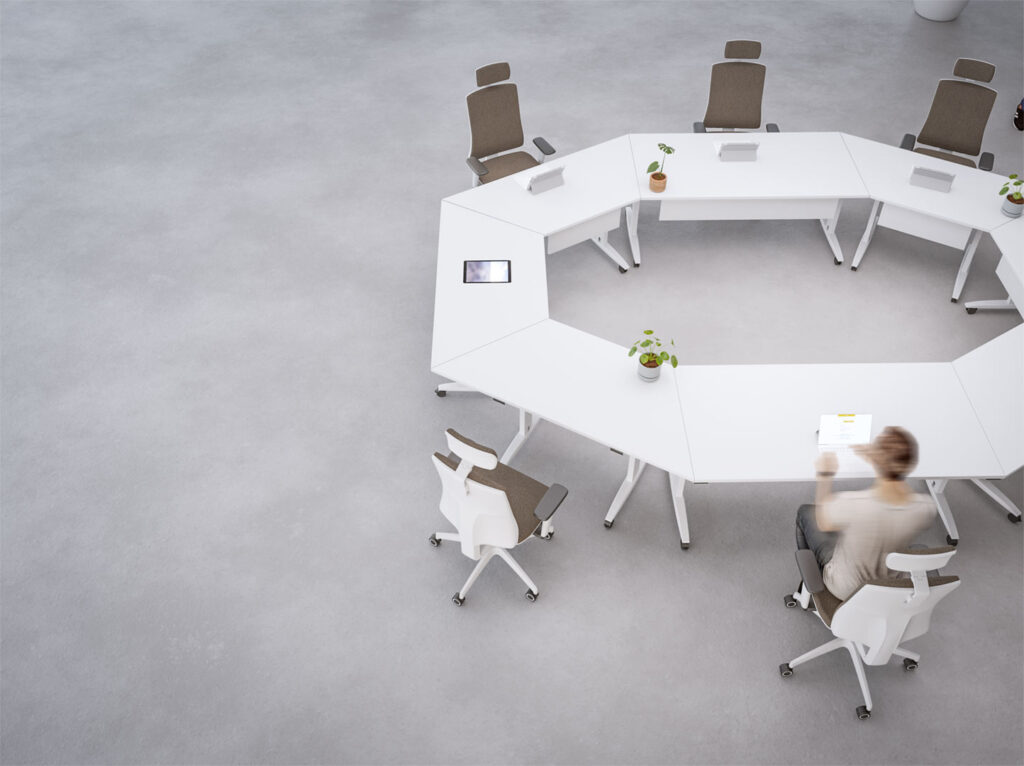 Kea Folding, una mesa de escritorio plegable, abatible y portátil