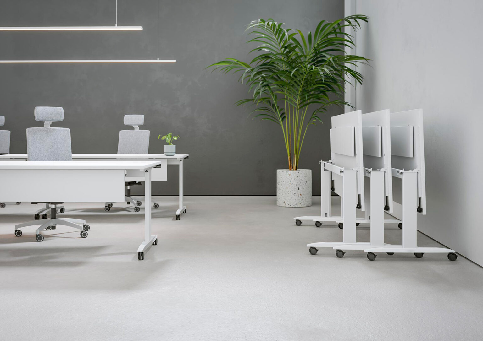 Kea Folding, una mesa de escritorio plegable, abatible y portátil