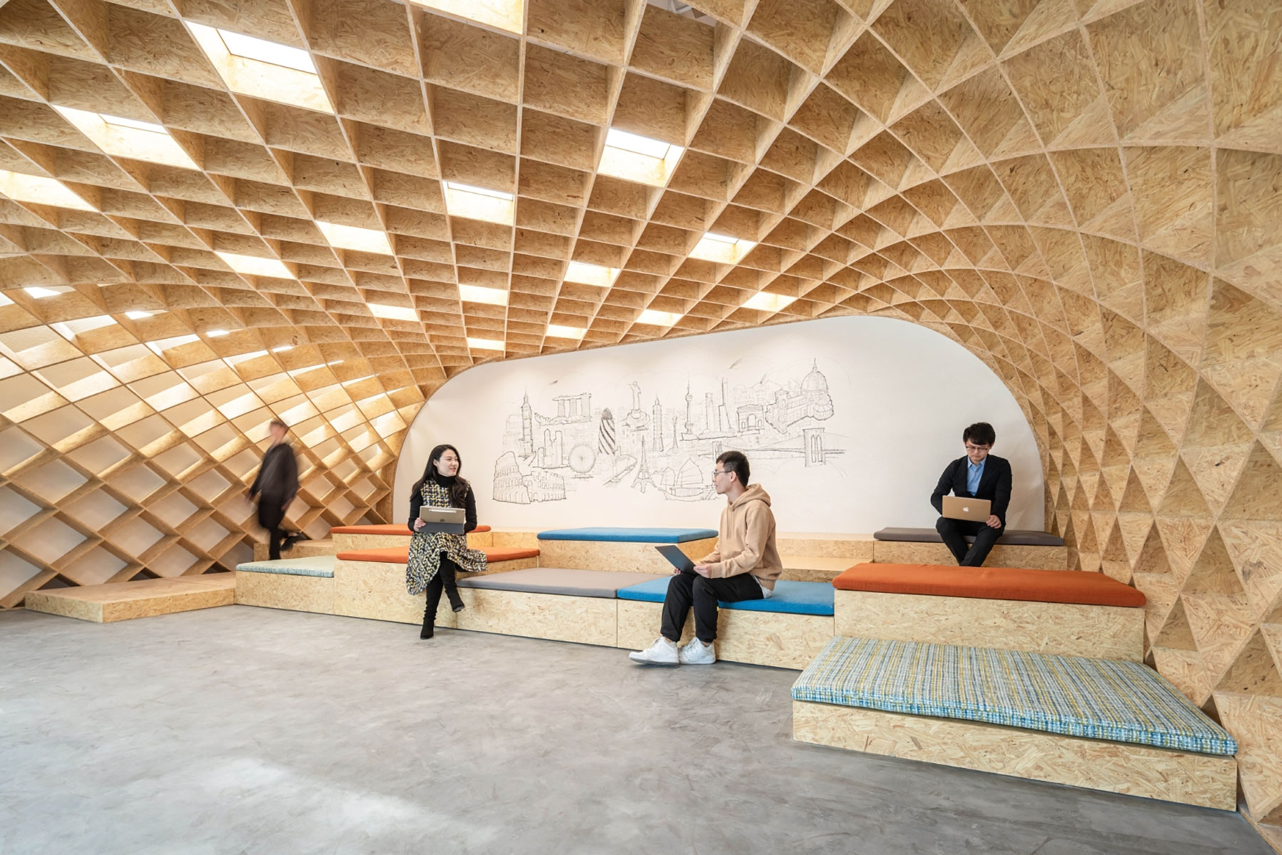 Grandes estructuras visuales en oficinas - Limobel