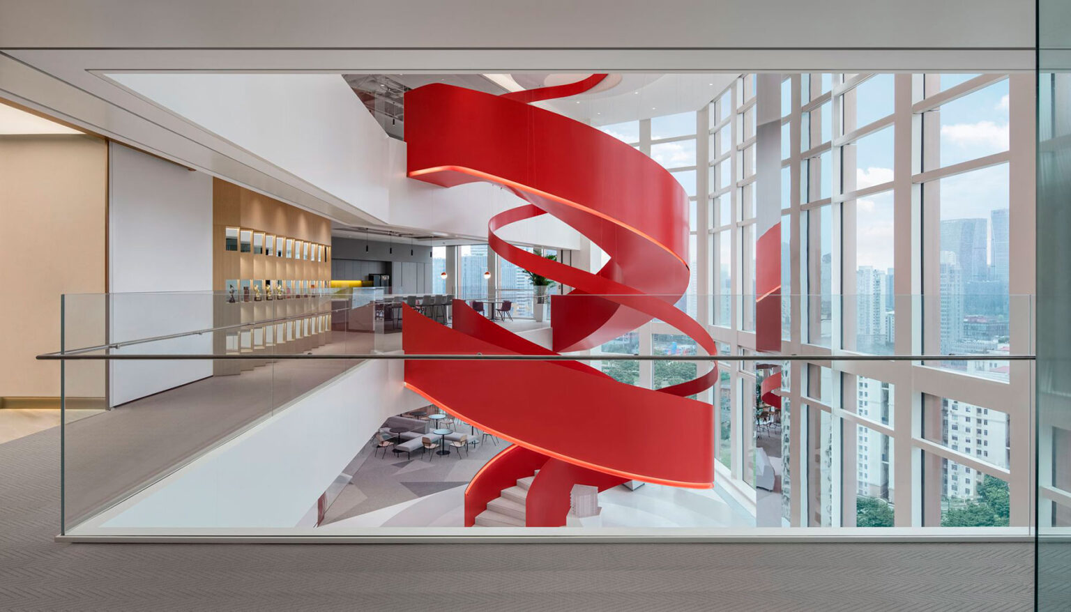 5 spectacular staircases in an office building - Limobel