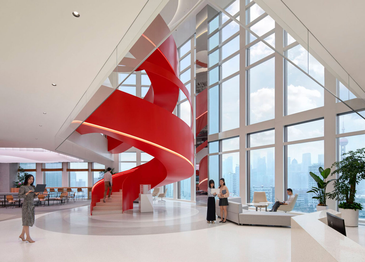5 spectacular staircases in an office building - Limobel